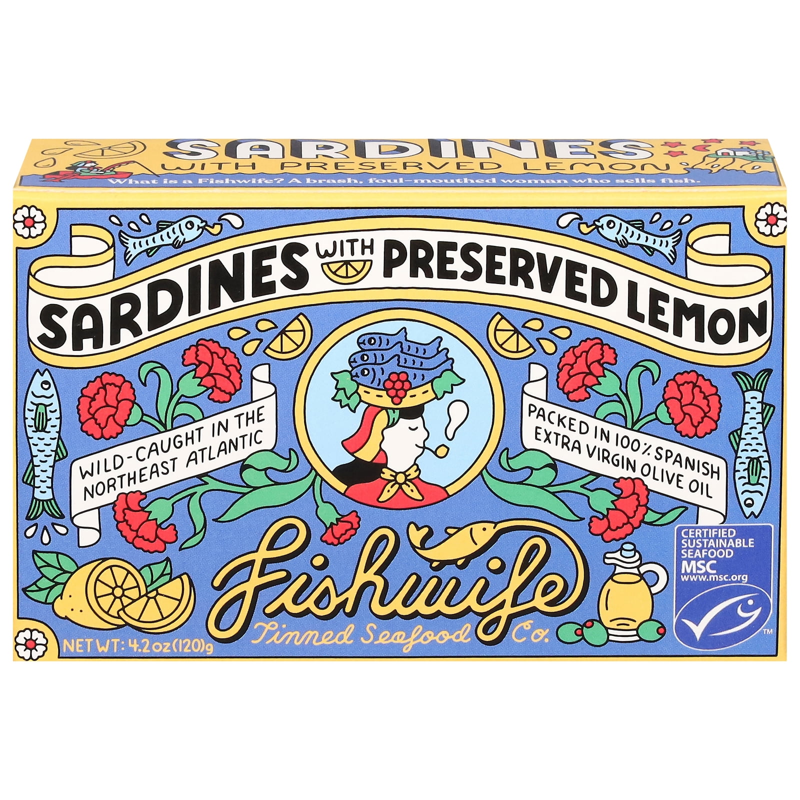 Fishwife Sardines Preserved Lemon (Pack of 12) - 4.2 oz Cans - Premium ...