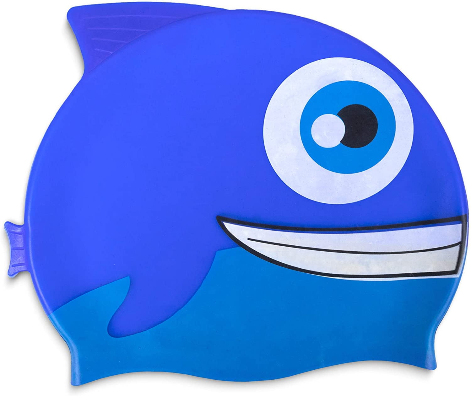 Fishy Fin Silicone Swimming and Diving Cap for Kids and Toddlers | Pool ...