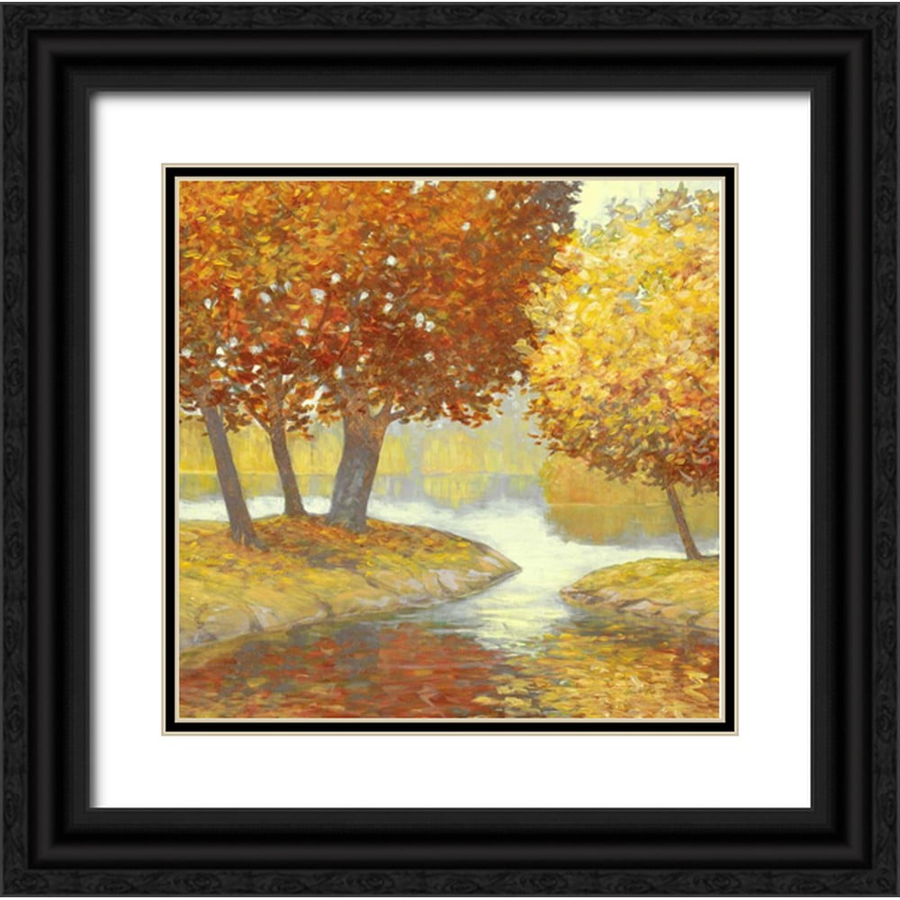 Fisk, Arnie 12x12 Black Ornate Wood Framed with Double Matting Museum ...