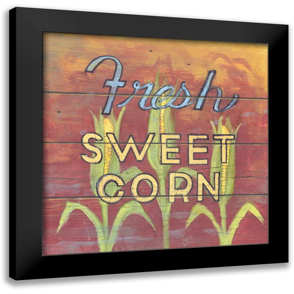 Fisk, Arnie 20x20 Black Modern Framed Museum Art Print Titled - Fresh Sweet Corn - Walmart.com
