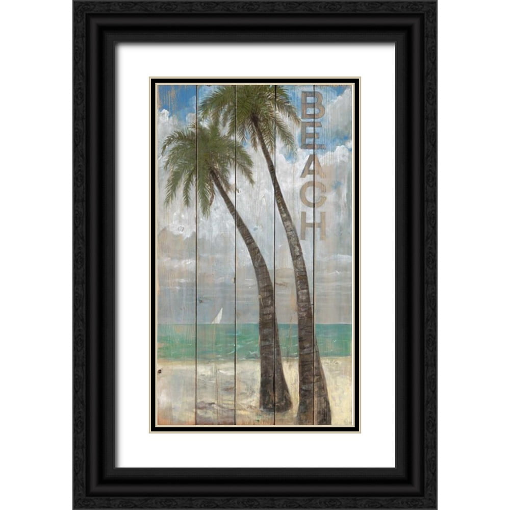 Fisk, Arnie 20x32 Black Ornate Wood Framed with Double Matting Museum ...
