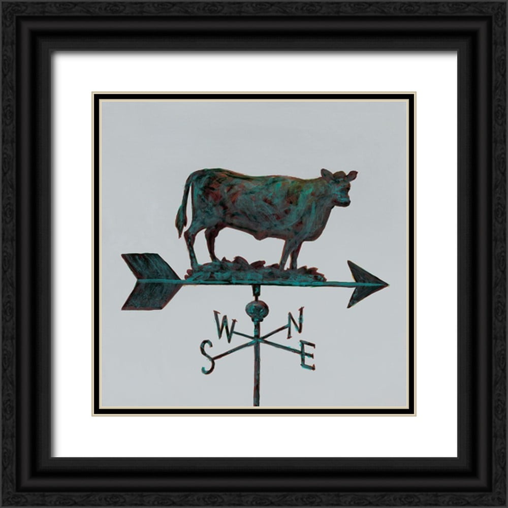 Fisk, Arnie 26x26 Black Ornate Wood Framed with Double Matting Museum ...