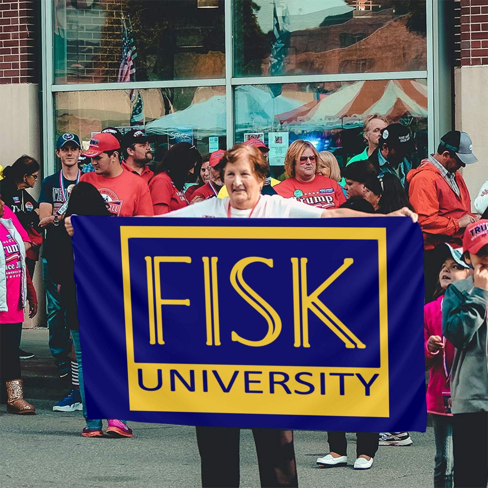 Fisk University Logo Banner Breeze Flag Outdoor Flags Home Flag Garden Flag 3 'X 5' Ft - Walmart.com