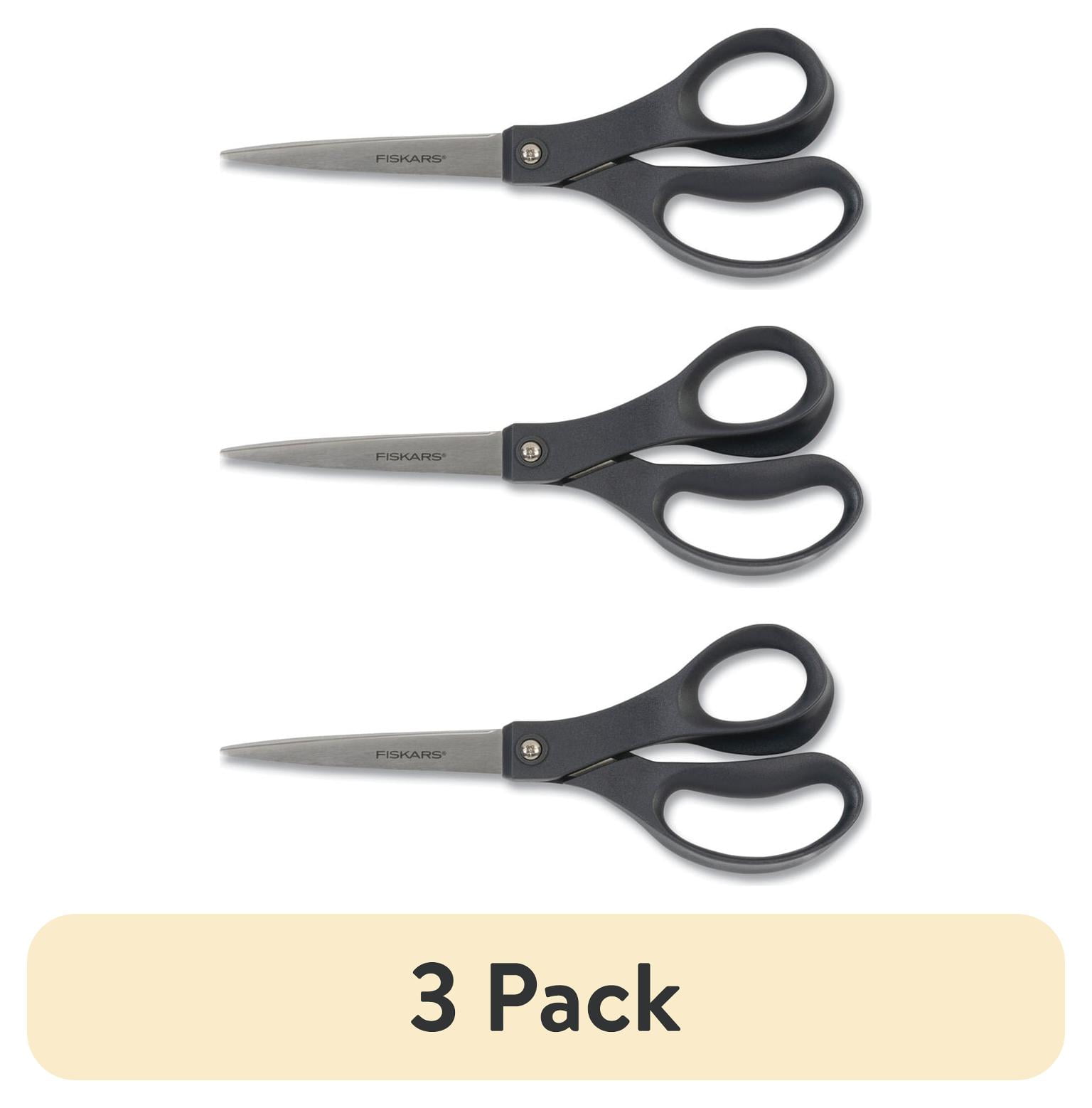 (3 pack) Fiskars 1067262 8 in. Long 3.75 in. Cut Length Straight Handle ...