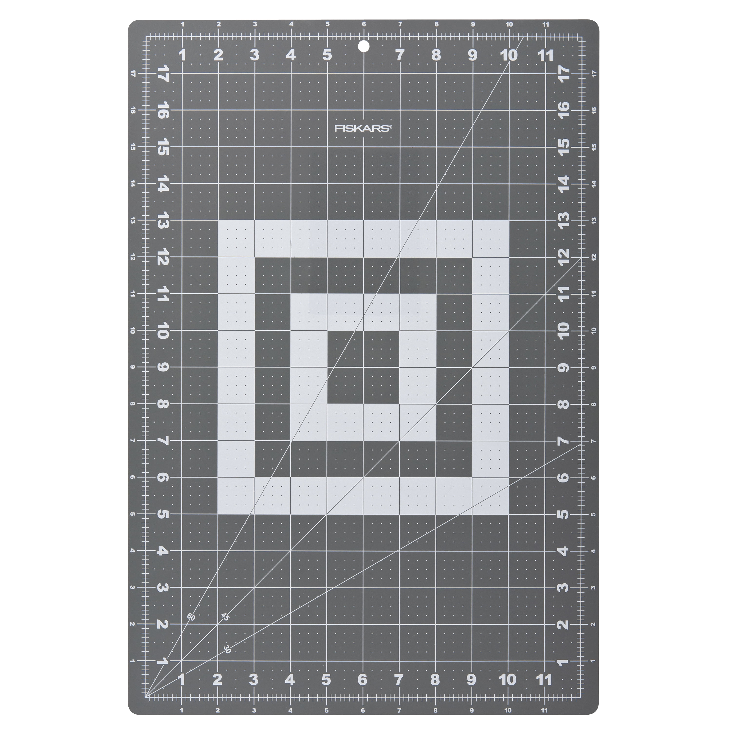 Fiskars 12” x 18” Double-Sided Self Healing Rotary Cutting Mat, Gray ...