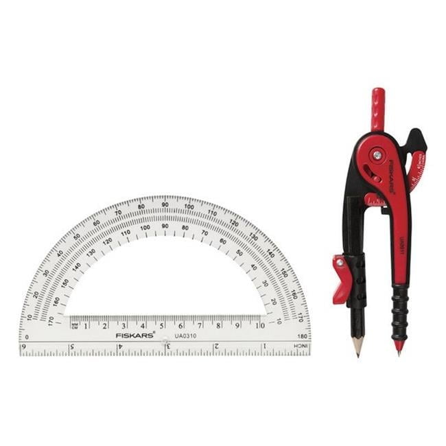 Fiskars 1565901001 12 in. Compass-Protractor - Walmart.com