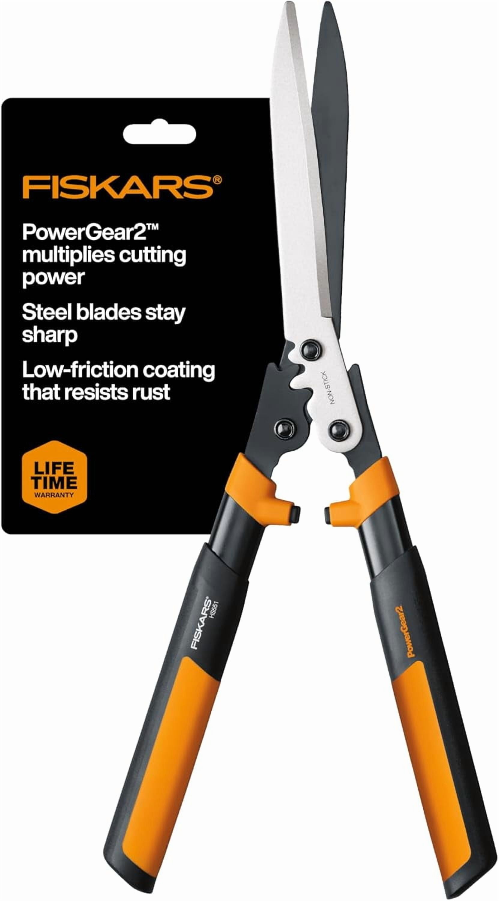 Fiskars 23-Inch Hedge Shears, Bush Trimmer with PowerGear2 Technology ...