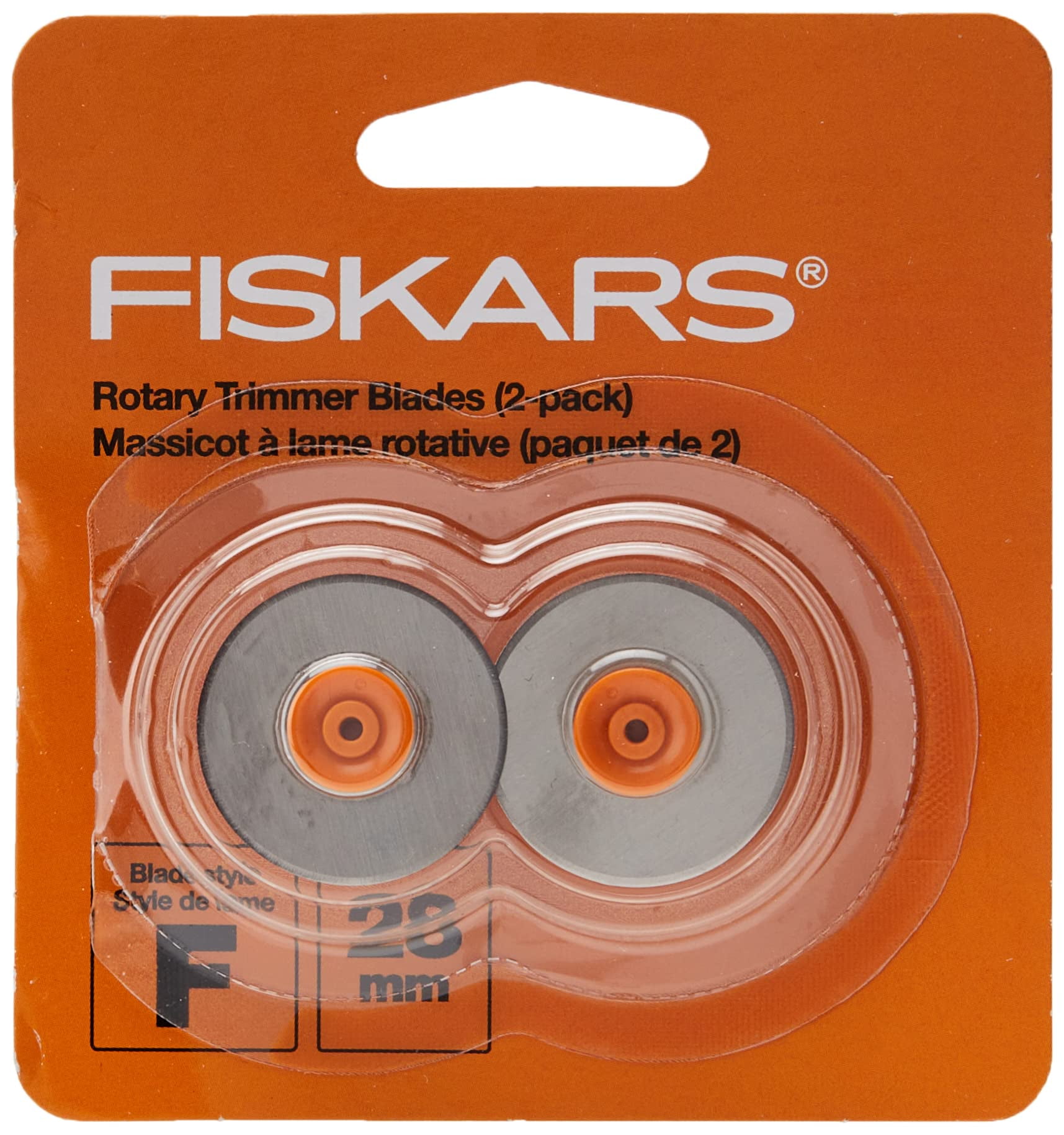 Fiskars 28mm Replacement Rotary Cutter Blades (2-Pack) - Style F ...