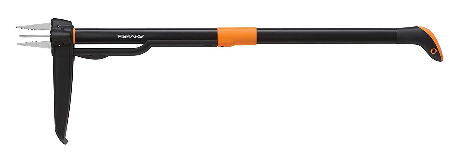"Fiskars Stand-Up 4-Claw Weeder with Easy Handle, Dandelion Remover ...
