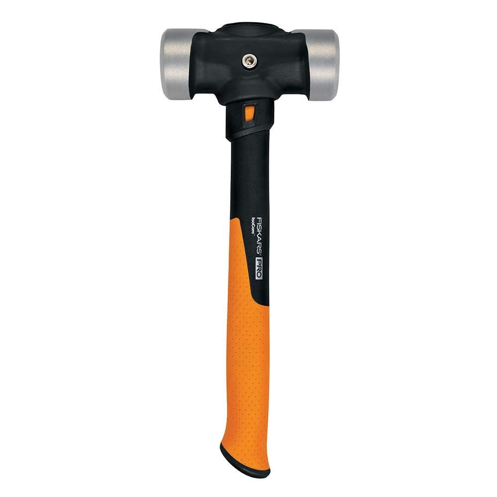 Fiskars 4 lbs Pro IsoCore Double Flat Face Sledge Hammer with 14 in ...