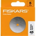 Fiskars Replacement 45mm Rotary Blade 5 Pack, Stainless Steel and ...