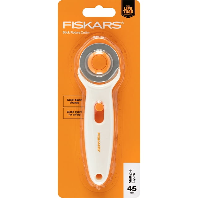 Fiskars 45mm Stick Rotary Cutter, White - Walmart.com