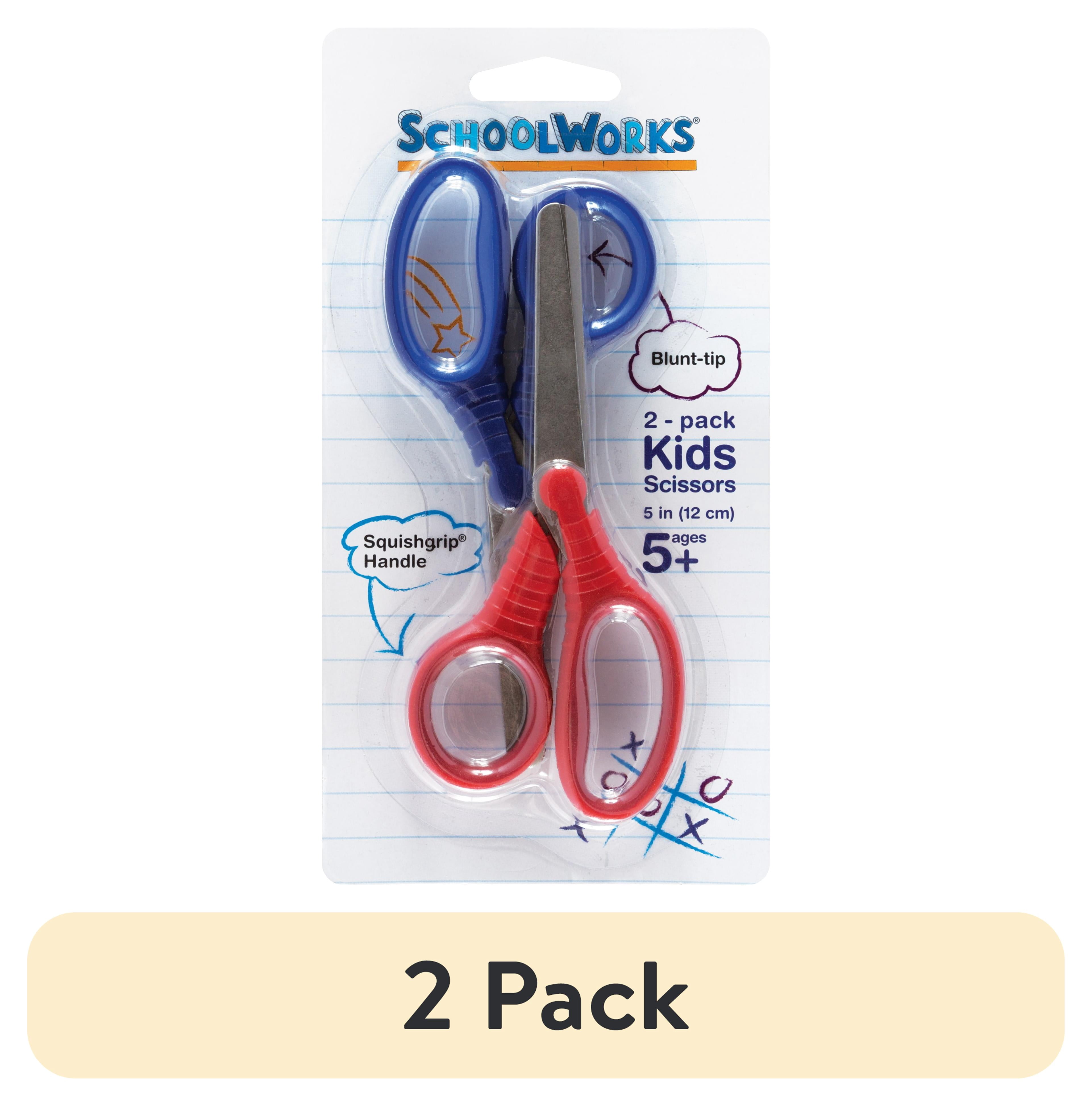 (2 pack) Fiskars 5 Inch Softgrip Kids Scissors, Blunt Tip, 2 Count ...