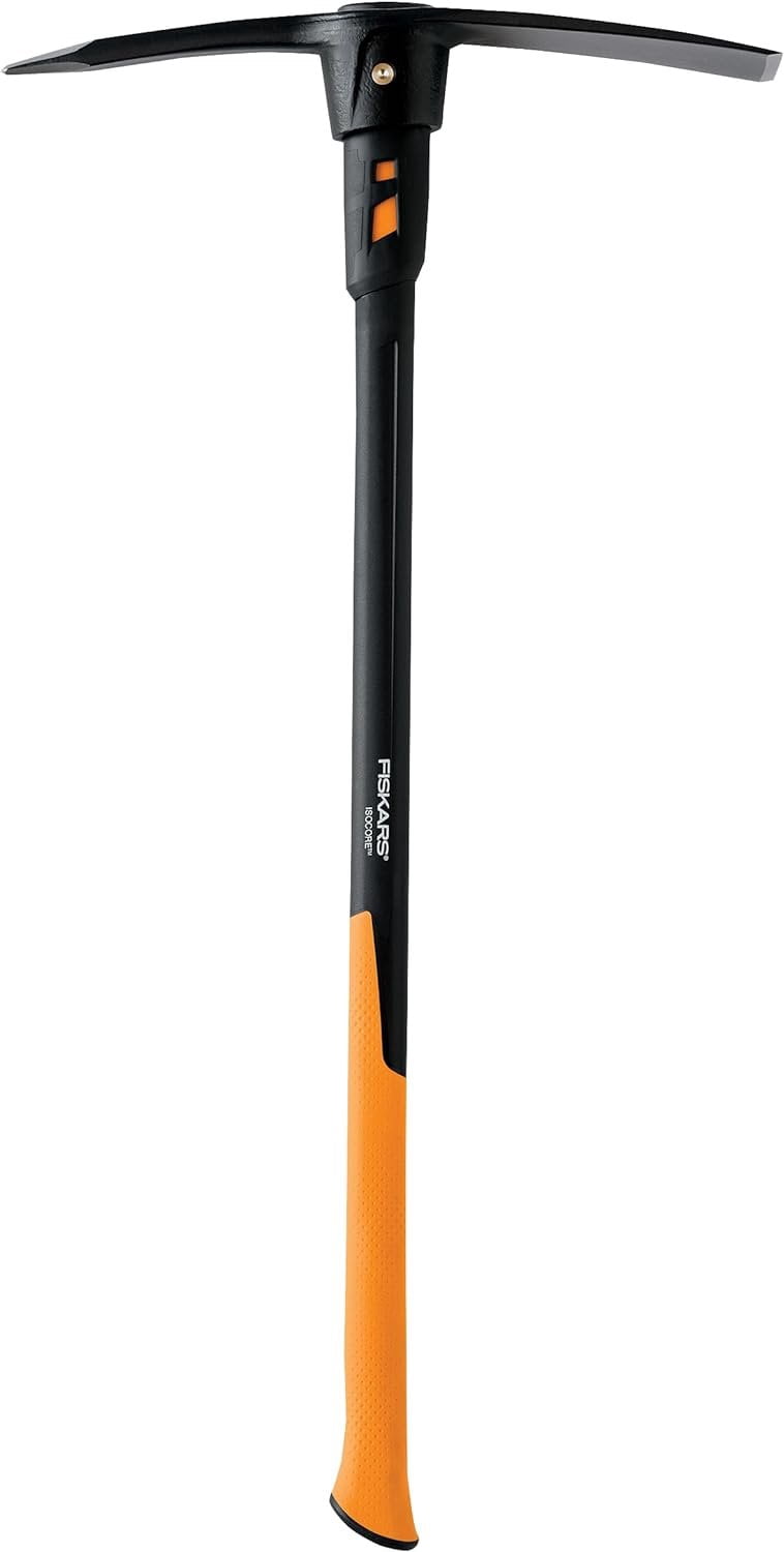 Fiskars 751210-1003 Pro IsoCore 5lb Pick-36 Dual-Ended Pickaxe Tool and ...