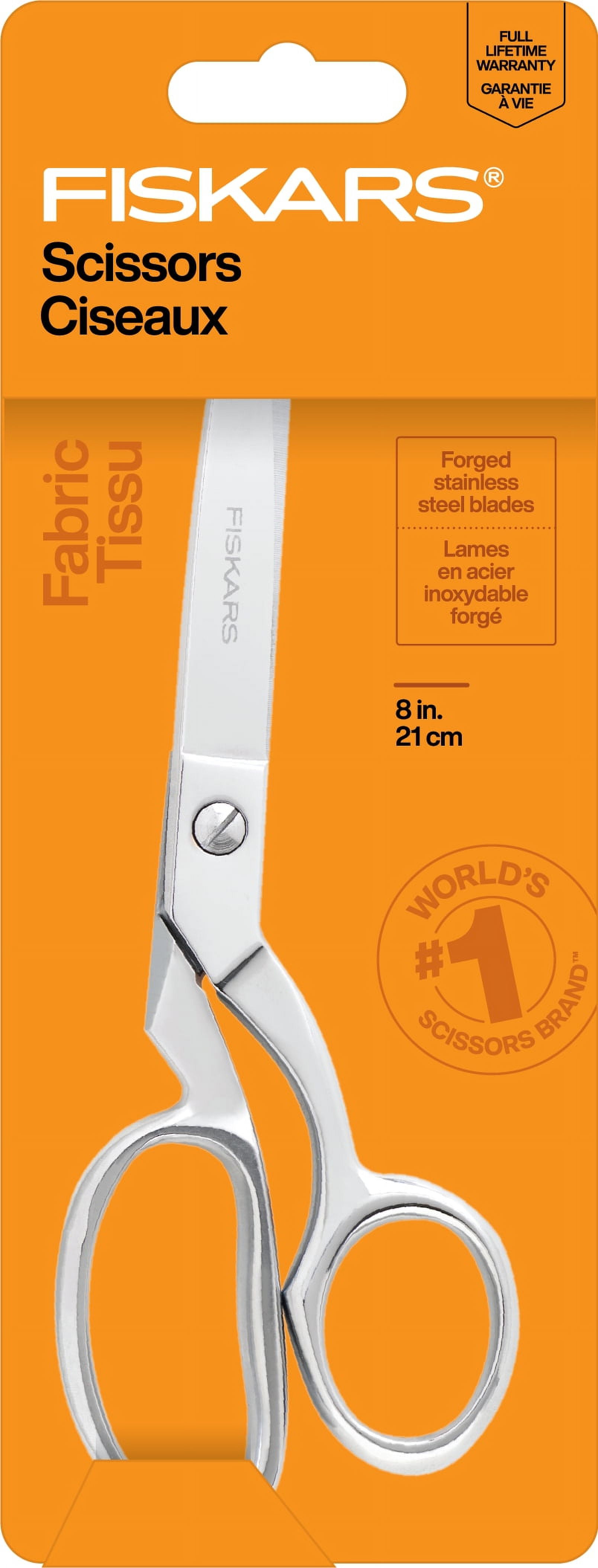 Fiskars 8" Forged Scissors for Fabric and Crafting - Walmart.com