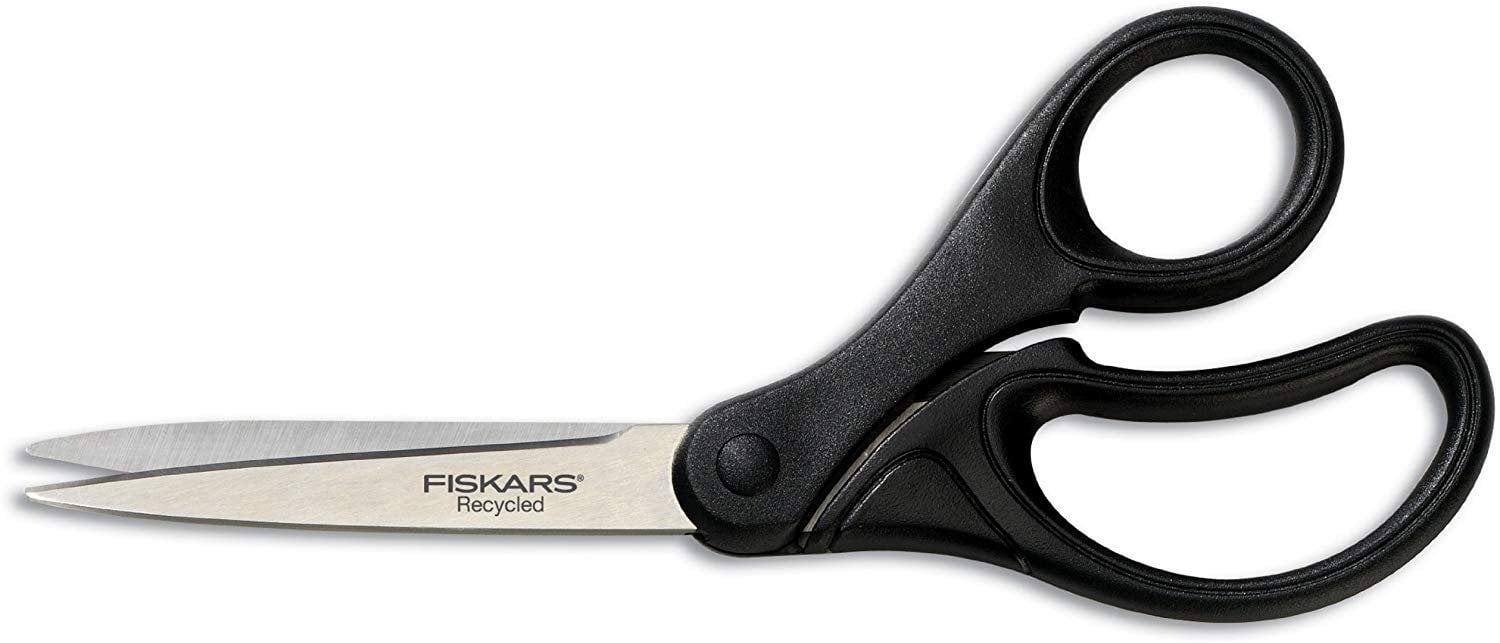 Fiskars 8 Inch Bent Recycled Scissors - Walmart.com