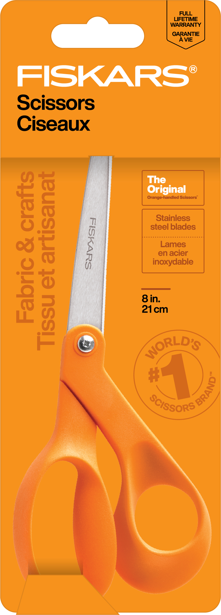 Fiskars 8 Inch Original Orange-handled Scissors - Walmart.com