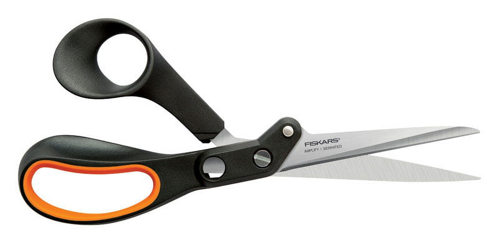 Fiskars 710210-1001 Amplify 8 in. Serrated Softgrip Scissors - Walmart.com