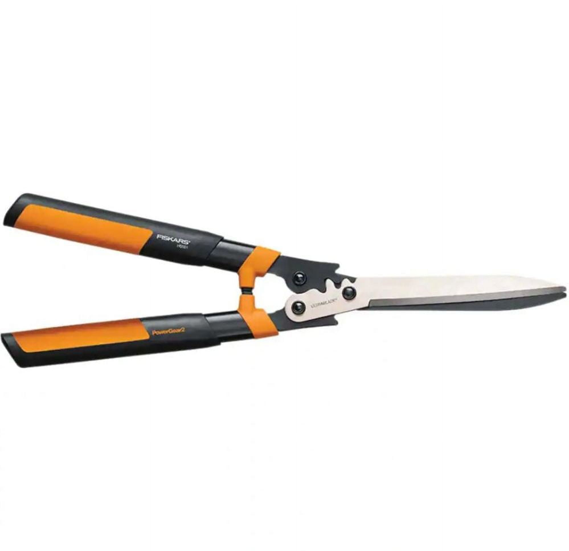 Fiskars 9In Steel Blade Hedge Shear with Steel Handle, Black and Orange ...
