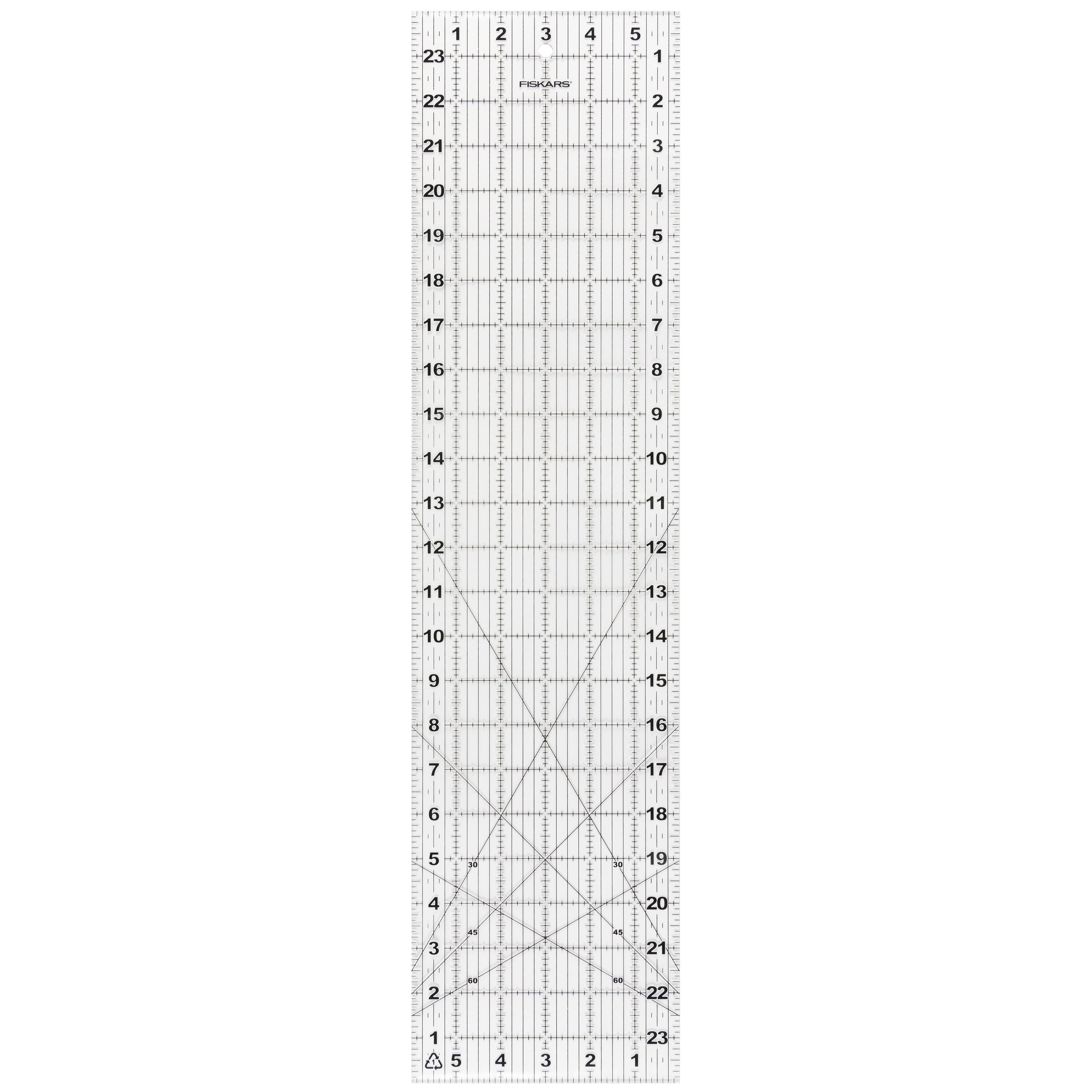 Fiskars Acrylic Sewing and Quilting Ruler, 6 x 24 Inches - Walmart.com