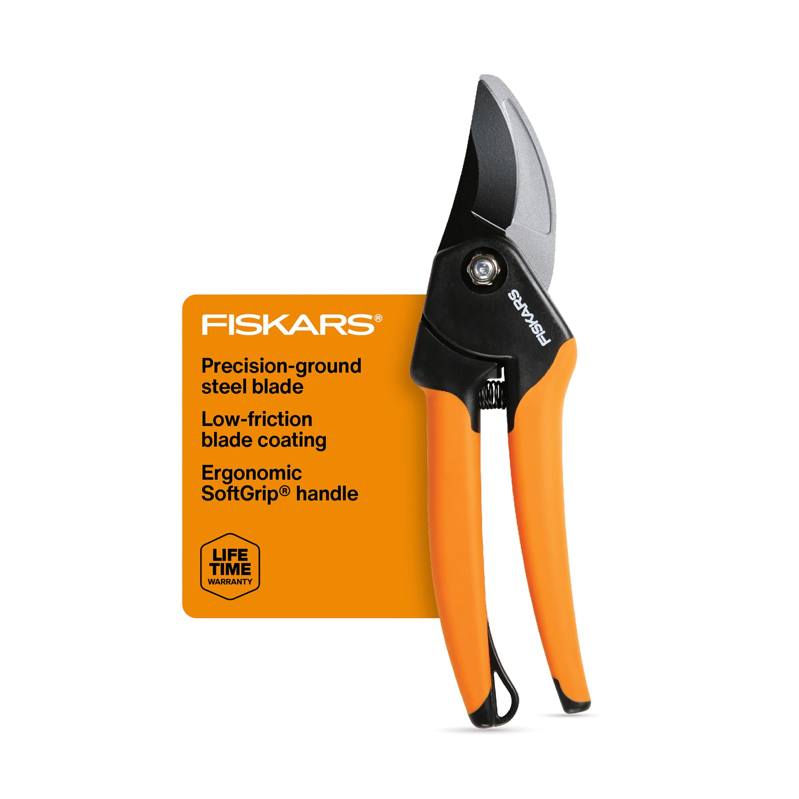 Fiskars Bypass Pruning Shears, 5/8-Inch Cut Capacity Garden Clippers ...