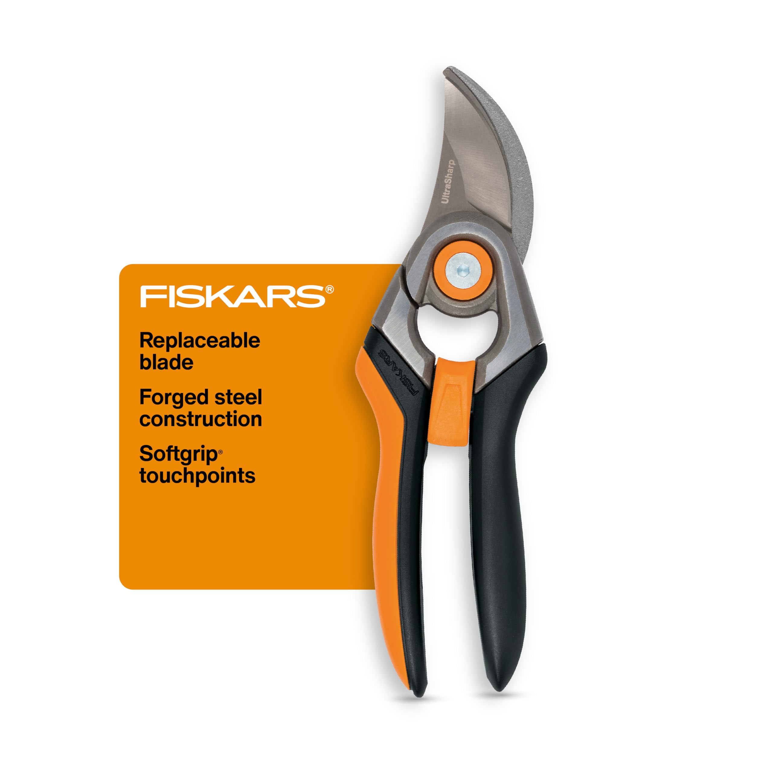 Fiskars Bypass Pruning Shears, 5/8-Inch Cut Capacity Garden Clippers ...