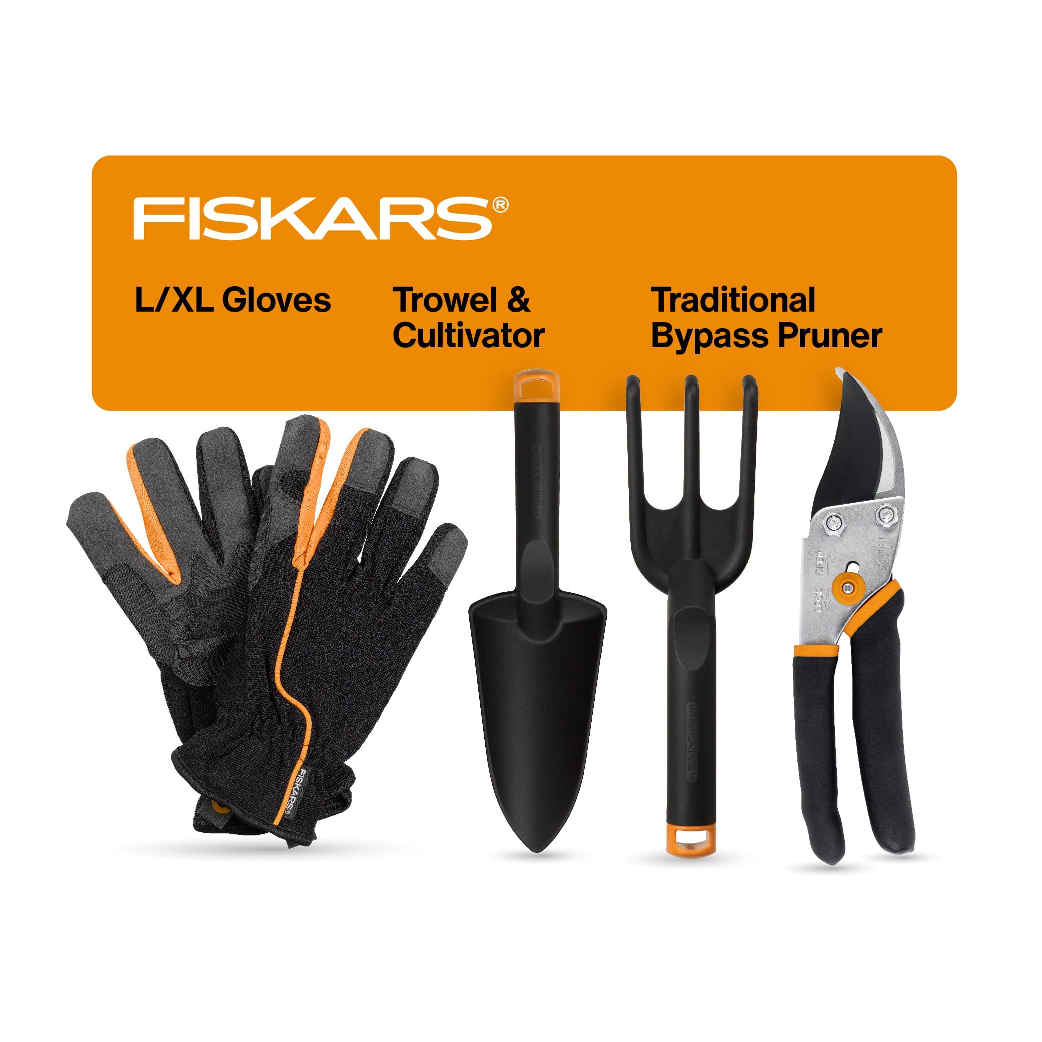 Fiskars Bypass Pruning Shears, 5/8-Inch Cut Capacity Garden Clippers ...