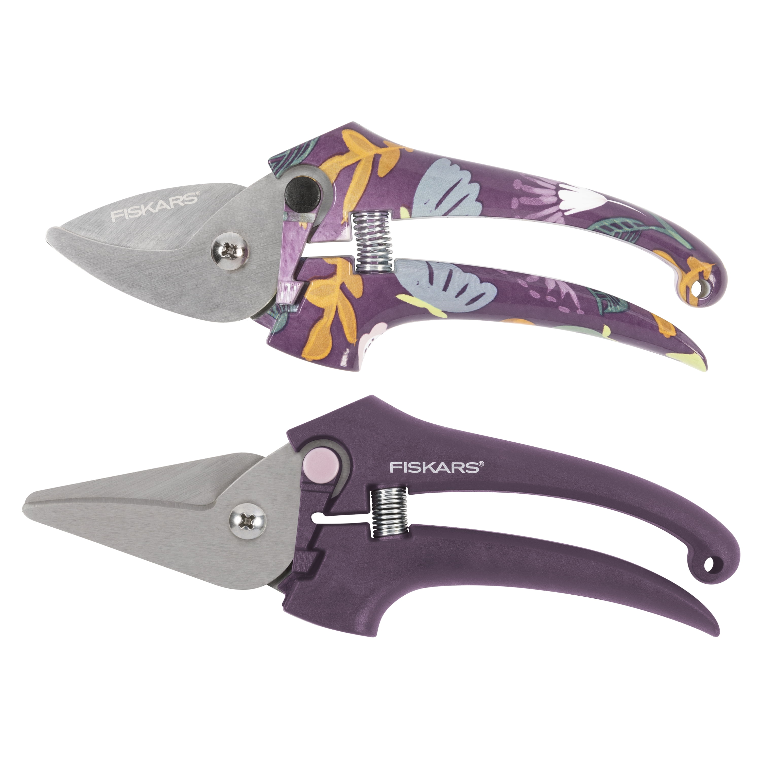 Fiskars Designer Pruning Shears and Snip Set, Steel Garden Tools ...