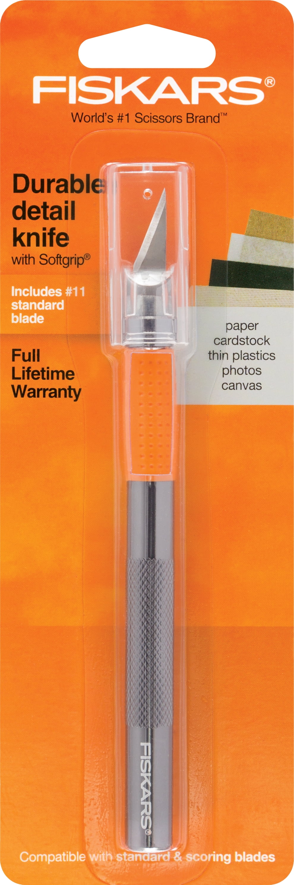 Fiskars Die Cast Craft Knife, Gray and Orange - Walmart.com