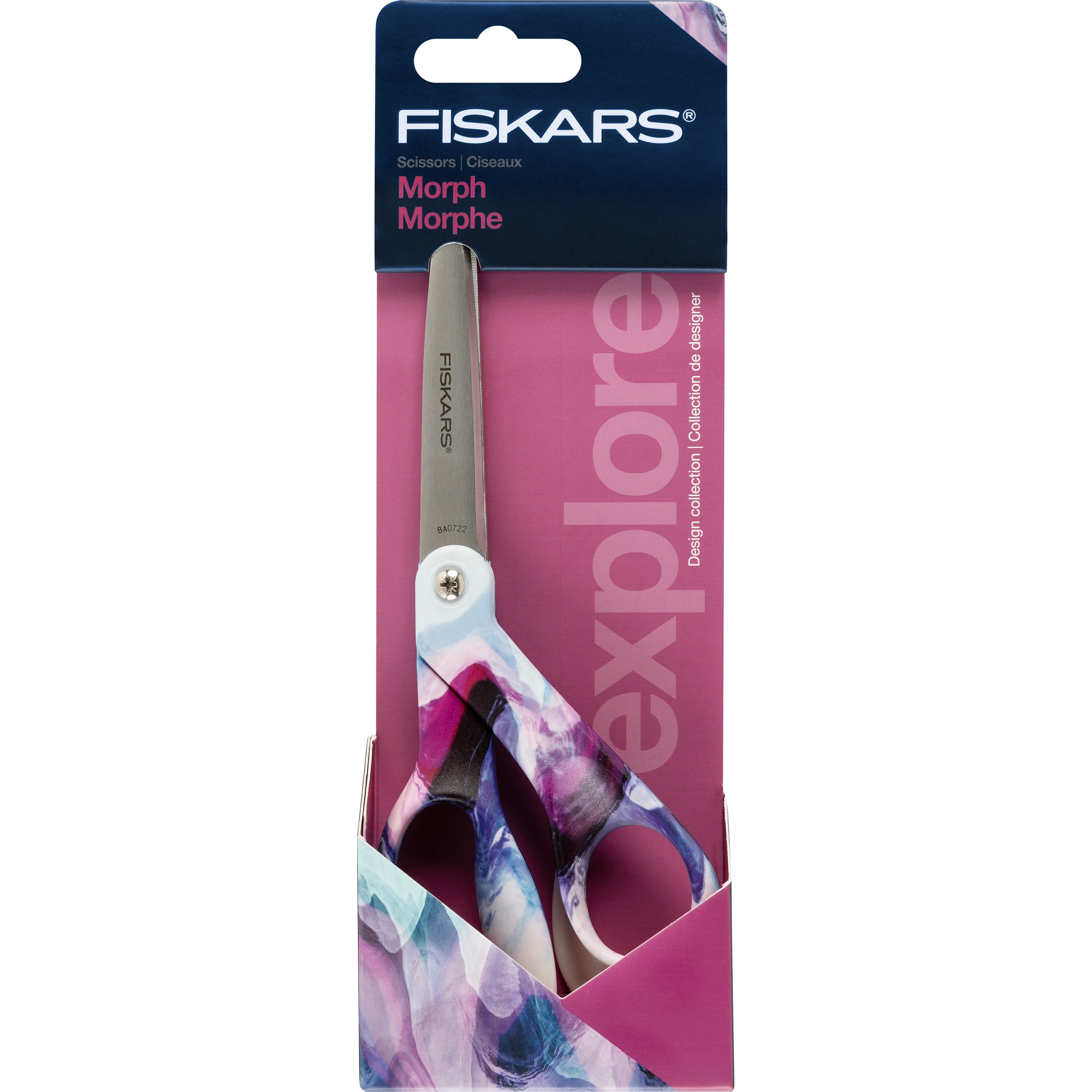 Fiskars Explore Stainless Steel All Purpose Scissors 8", Multicolor ...