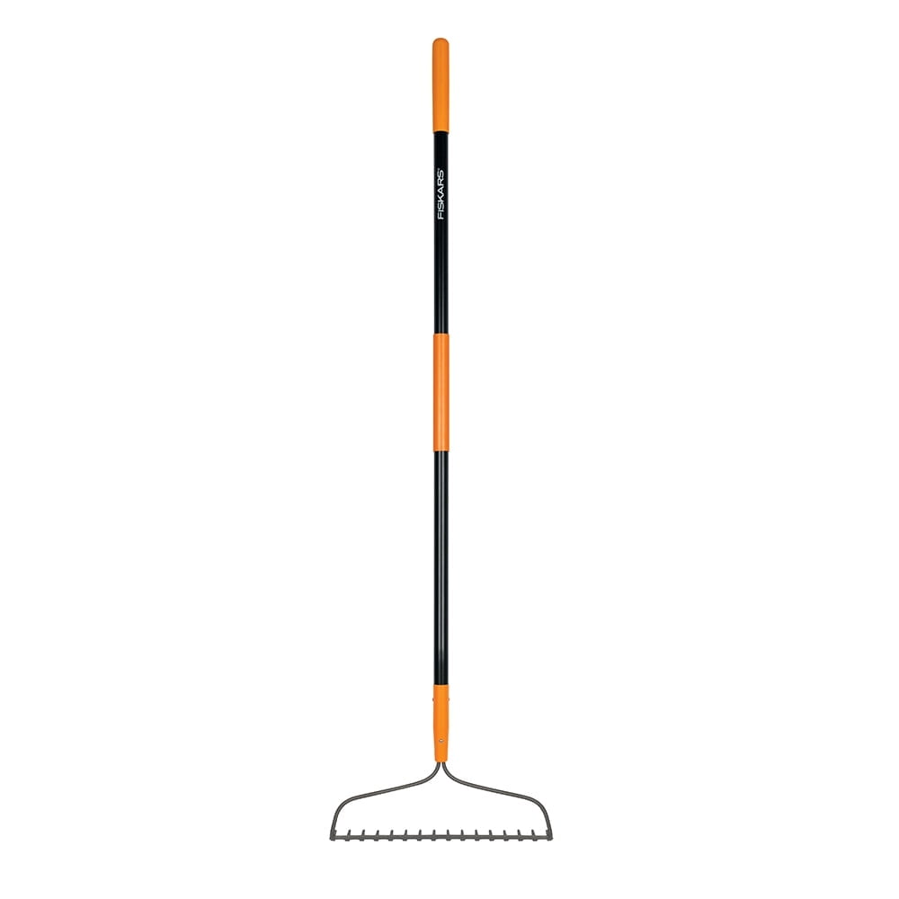 Fiskars Garden Rake, Metal Bow Rake with Fiberglass Handle, 64" Length ...