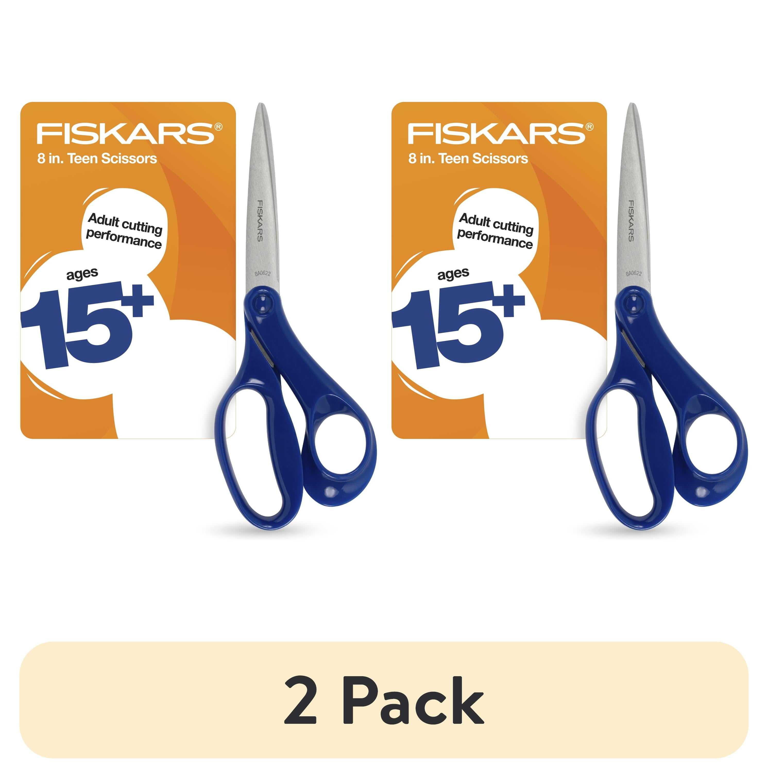 (2 pack) Fiskars Graduate Student Scissors, 8", Pointed, Scissors for ...