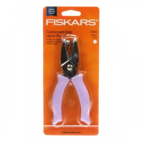 Fiskars Hand-Held Circle Punch, 1/4" Circle - Walmart.com