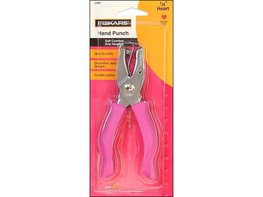 Fiskars Hand Punch Heart 1/4" - Walmart.com