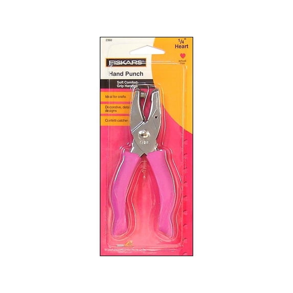 Fiskars Hand Punch Heart 1/4" - Walmart.com