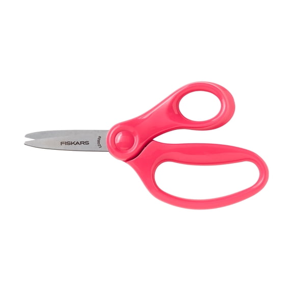 Fiskars Kids Scissors, 5-inch pointed safety-edge scissors for children ...