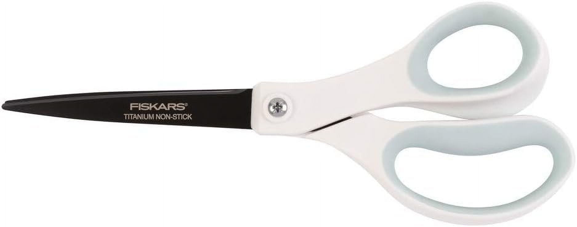 Fiskars Non-Stick Titanium Softgrip Fashion Scissors - 8 in Blade - 1 ...