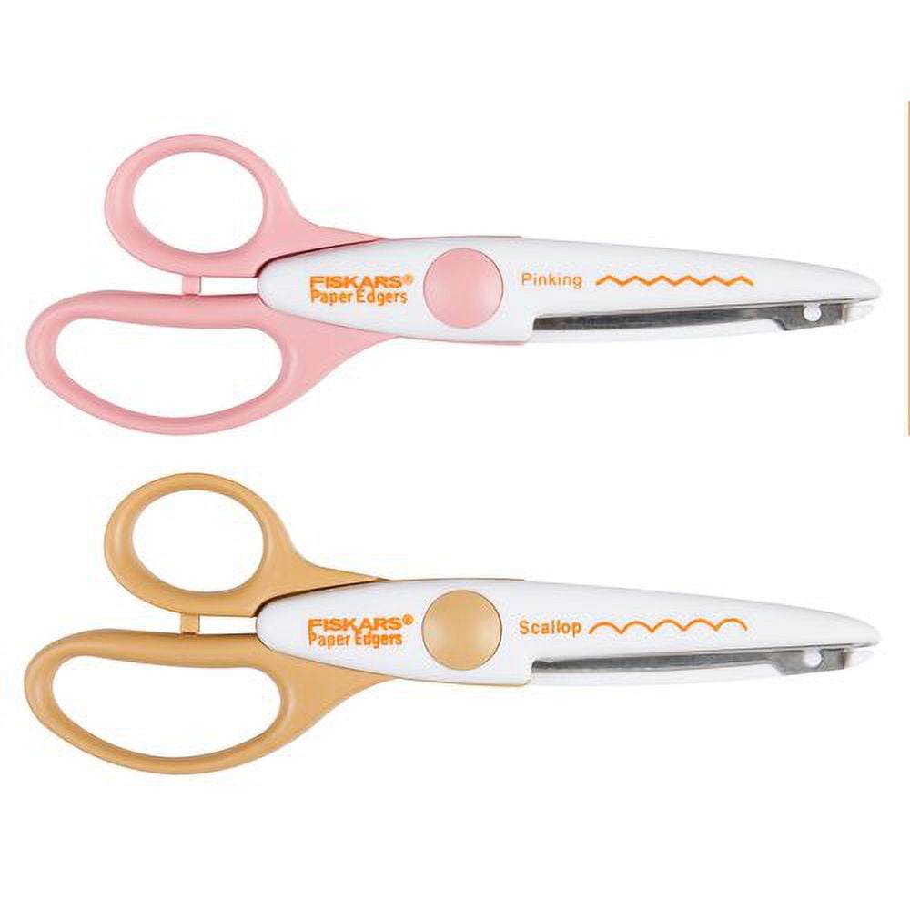 Fiskars Pinking & Scallop Edger, 2 Piece - Walmart.com