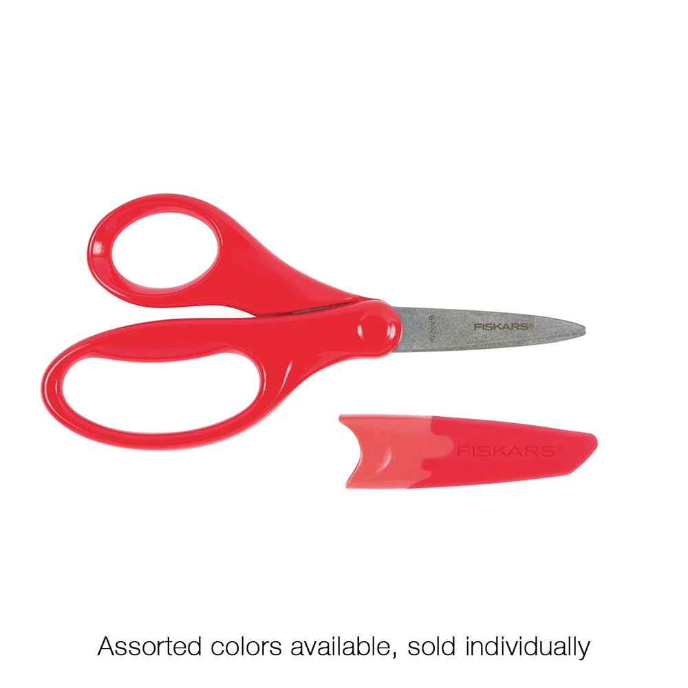 Fiskars Pointed-tip Kids Scissors Including Sheath (5 in.) - Red, Kids ...