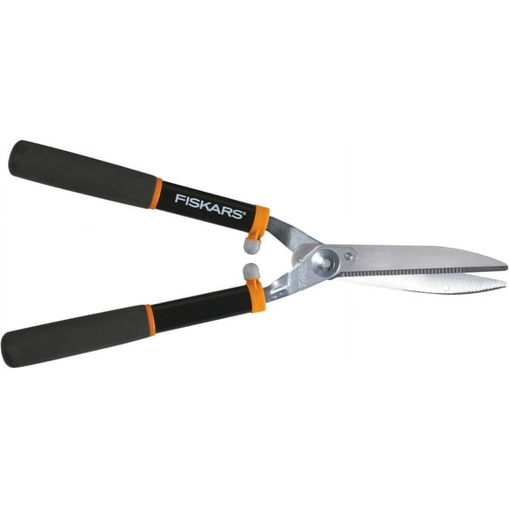 Fiskars Power Lever Hedge Shears 8" Stainless Steel Blades Sharp ...