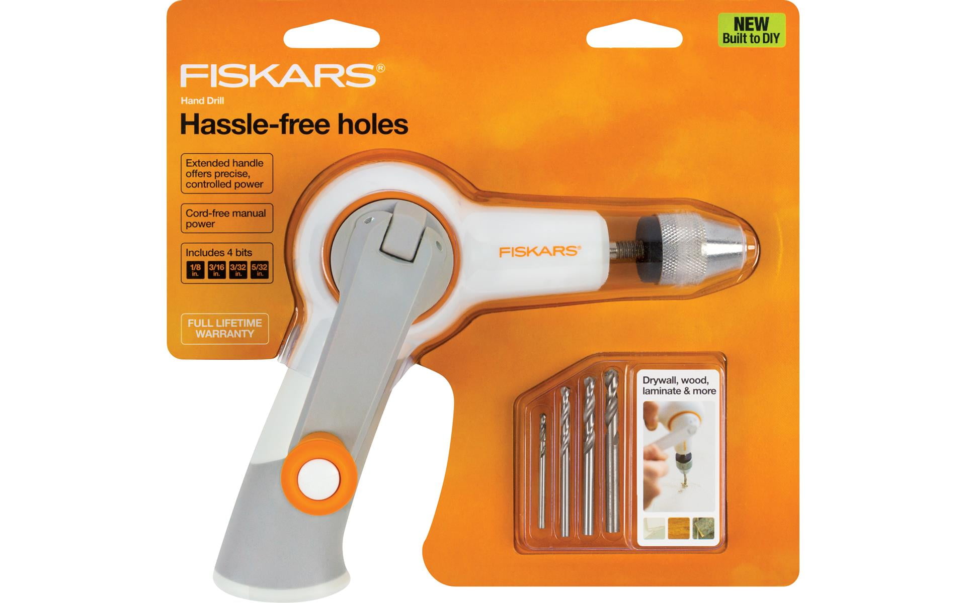 Fiskars Precision Hand Drill Tool with 4 Bits - Walmart.com