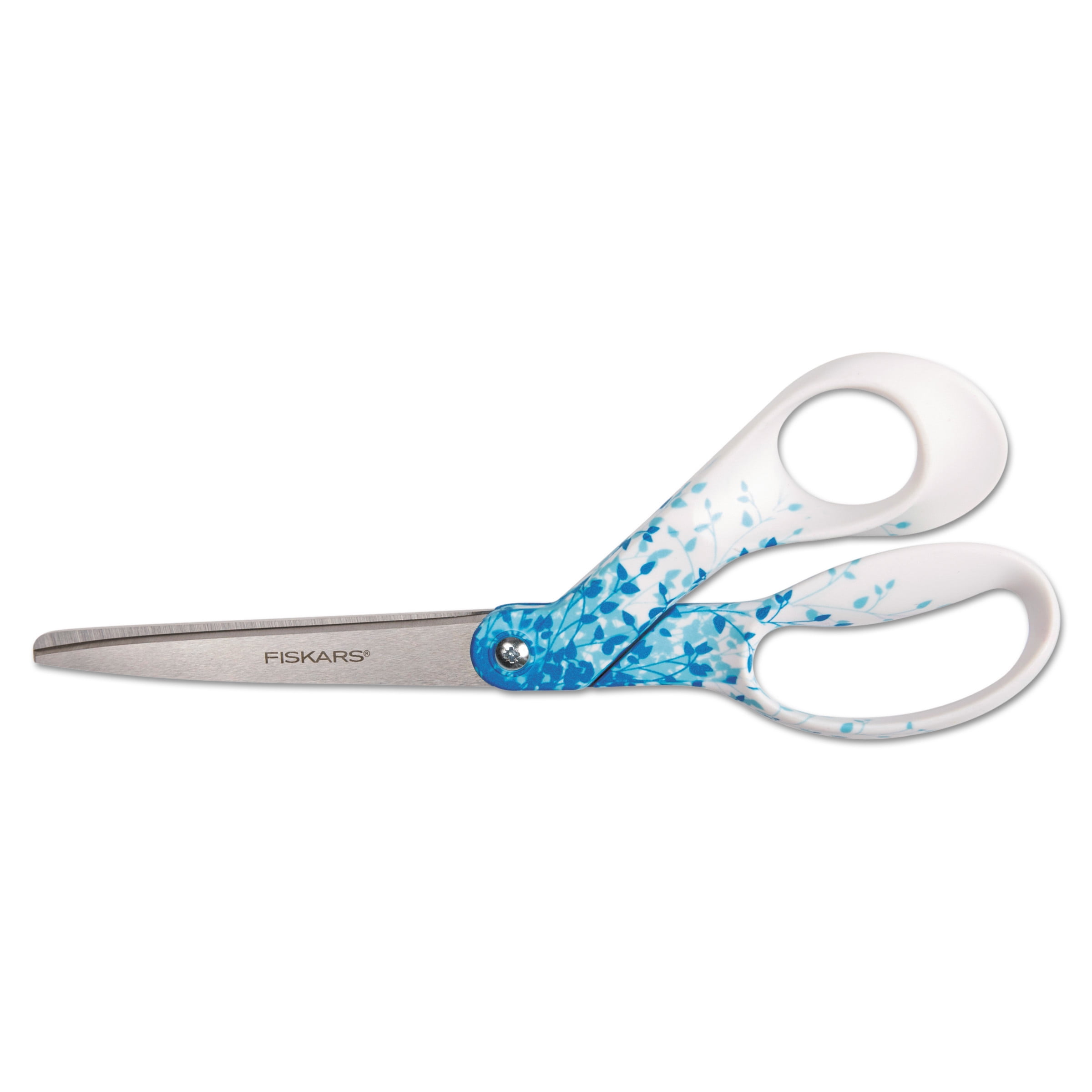 Fiskars Premier Designer Series Scissors, 8" Length, Pointed, Blue ...