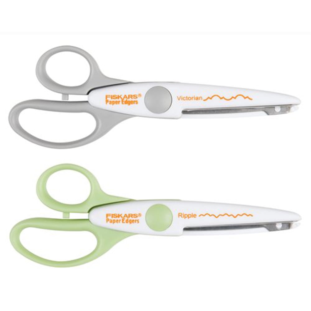 Fiskars Ripple & Victorian Paper Edger's, 2 Piece - Walmart.com