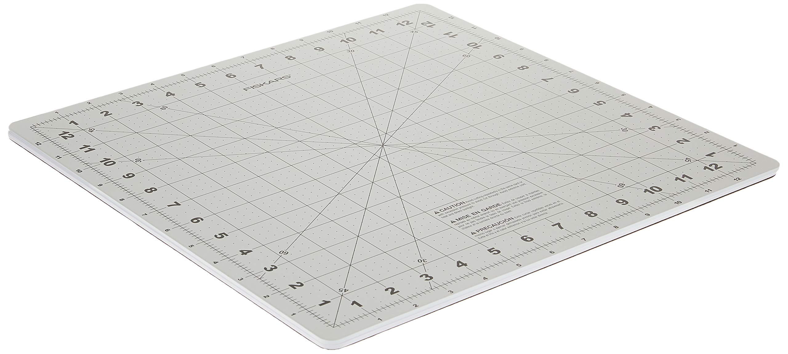 Fiskars Rotating Cutting Mat - 14" x 14" Grid to Cut Fabric Squares ...