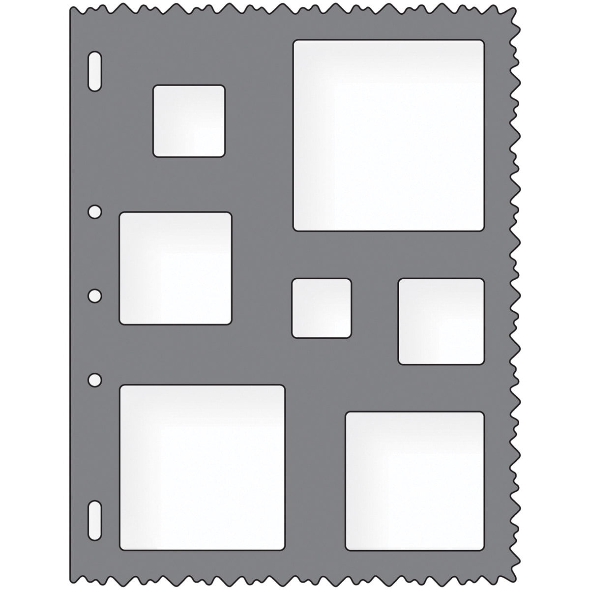 Fiskars Shape Template 8.5inX11inSquares - Walmart.com