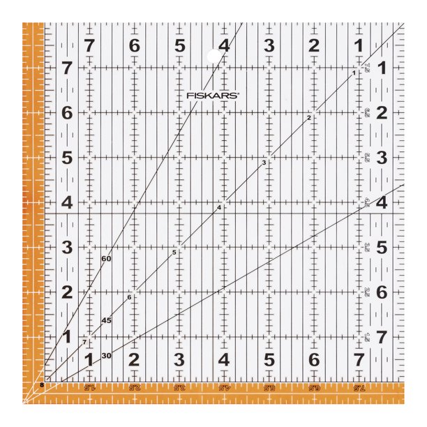 Fiskars Square Acrylic Ruler, 8.5 x 8.5 inch - Walmart.com