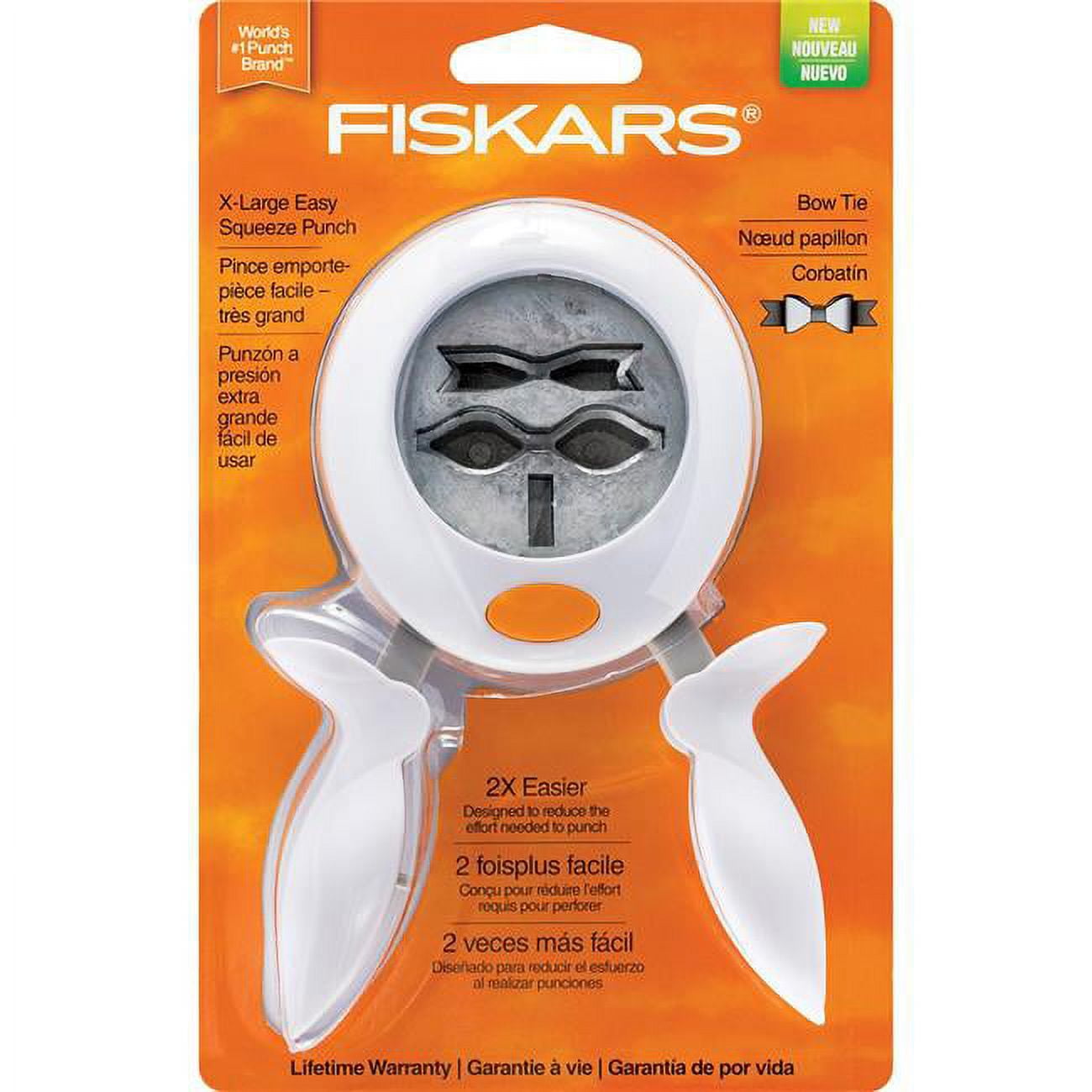 Fiskars Squeeze Punch: Extra Large - Bow Tie - Walmart.com