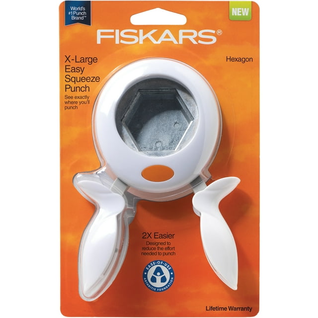 Fiskars Squeeze Punch: Extra Large - Hexagon - Walmart.com