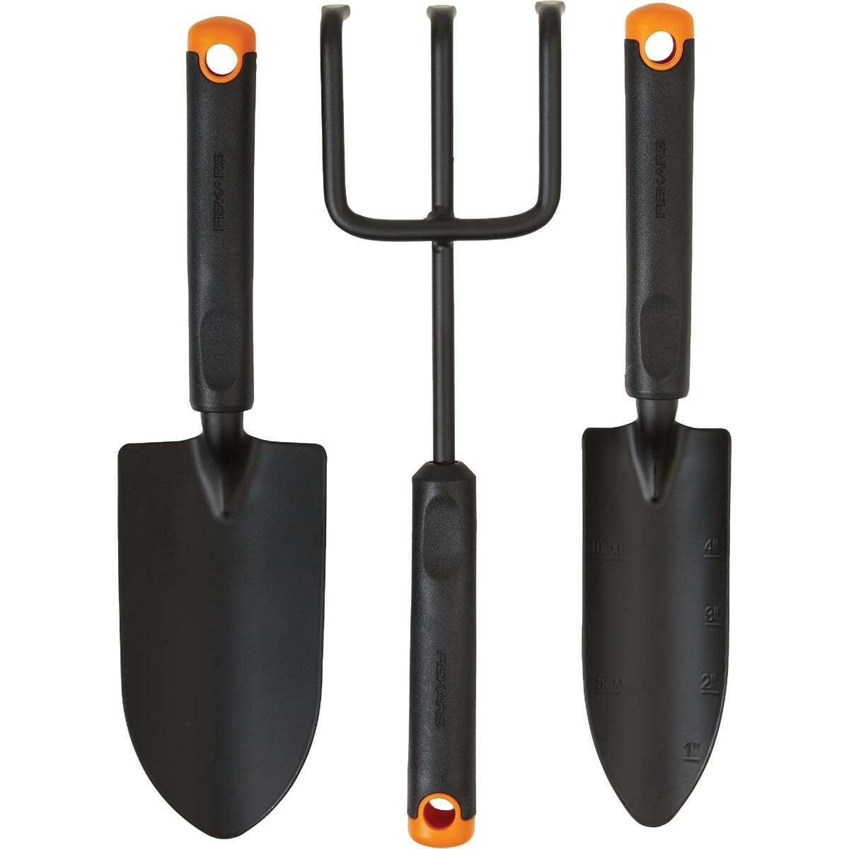 Fiskars, Garden Tool Set, 3-Piece, Trowel, Transplanter, Cultivator ...