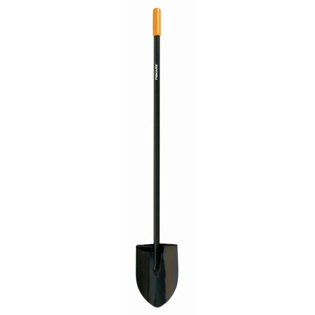 Fiskars Steel Long-Handle Digging Shovel, 57.5" Long Garden Shovel ...